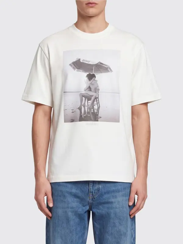 Jacquemus Graphic Print Organic Cotton And Hemp T-shirt With Dropped Shoulders