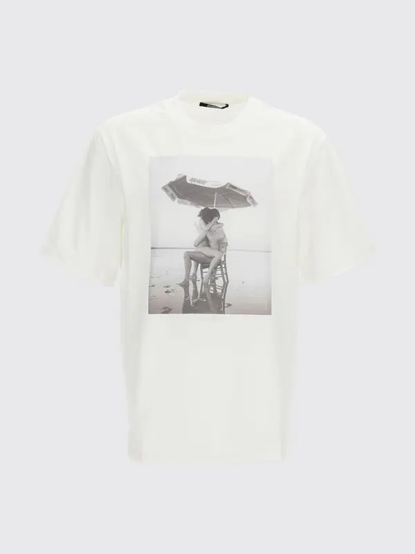 Jacquemus Graphic Print Organic Cotton And Hemp T-shirt With Dropped Shoulders