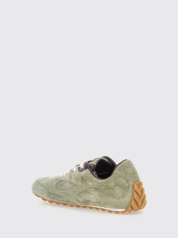 Bottega Veneta Orbit Flash Suede Sneakers - Beige