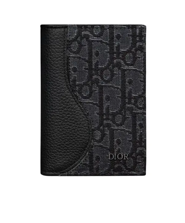 Dior Saddle Vertical Bifold Card Holder