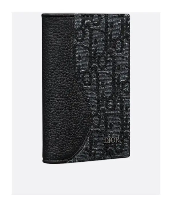 Dior Saddle Vertical Bifold Card Holder