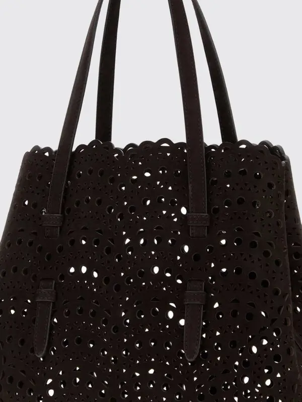 Alaïa Cut-out Tote Bag - Brown