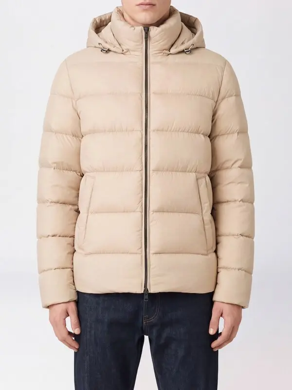 Herno Hooded Water-repellent Quilted Nylon Down Jacket - Cream