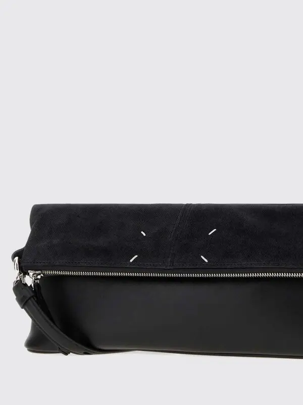 MAISON MARGIELA 5ac Calfskin And Suede Clutch