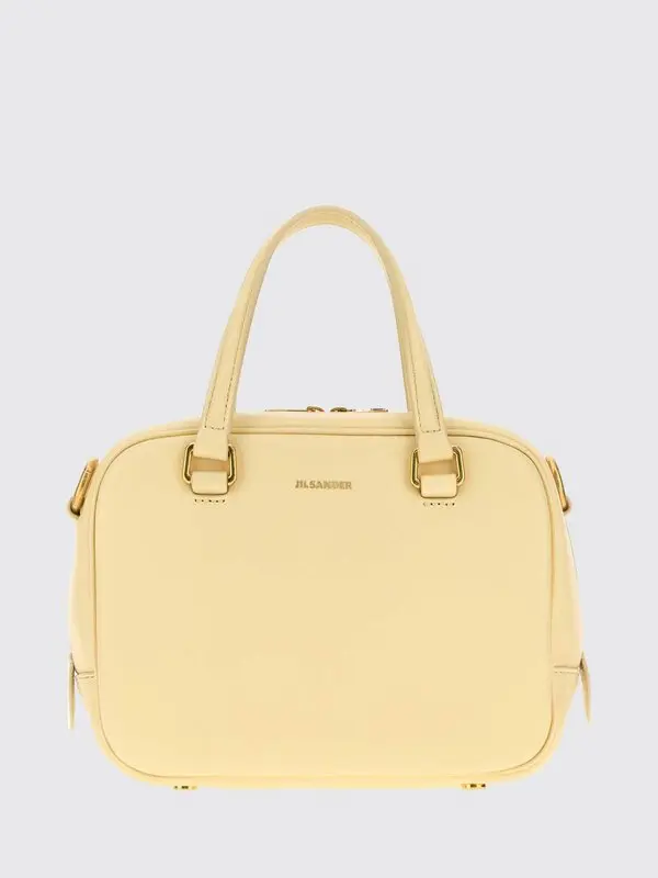 JIL SANDER Vision Mini Sheepskin Leather Handbag - Cream