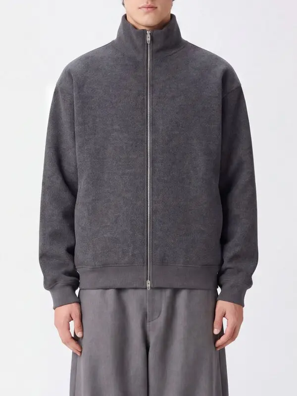 JIL SANDER Water-repellent Wool Knit Bomber Jacket - Blue