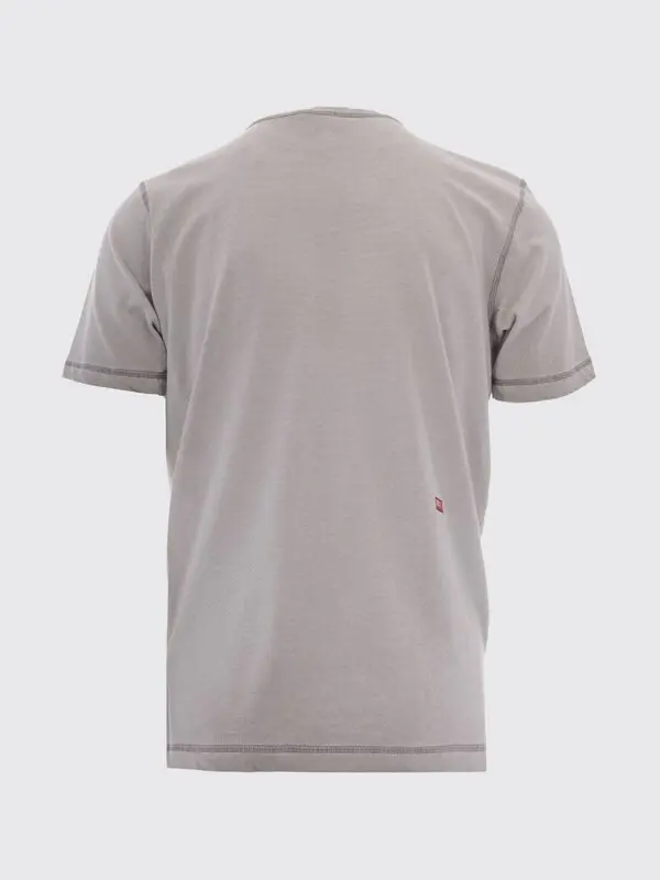 DIESEL® Slim Fit Graffiti Logo Print T-shirt In Cotton - White
