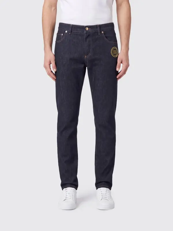 Dolce & Gabbana Mid-rise Skinny Fit Jeans In Silk-cotton Denim