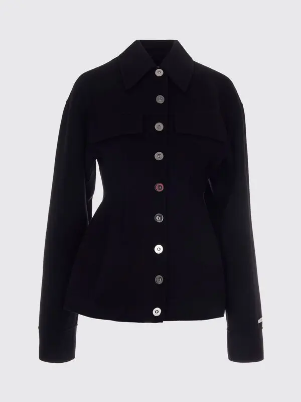 Sportmax Slim Fit Single-breasted Short Coat In Pure Virgin Wool