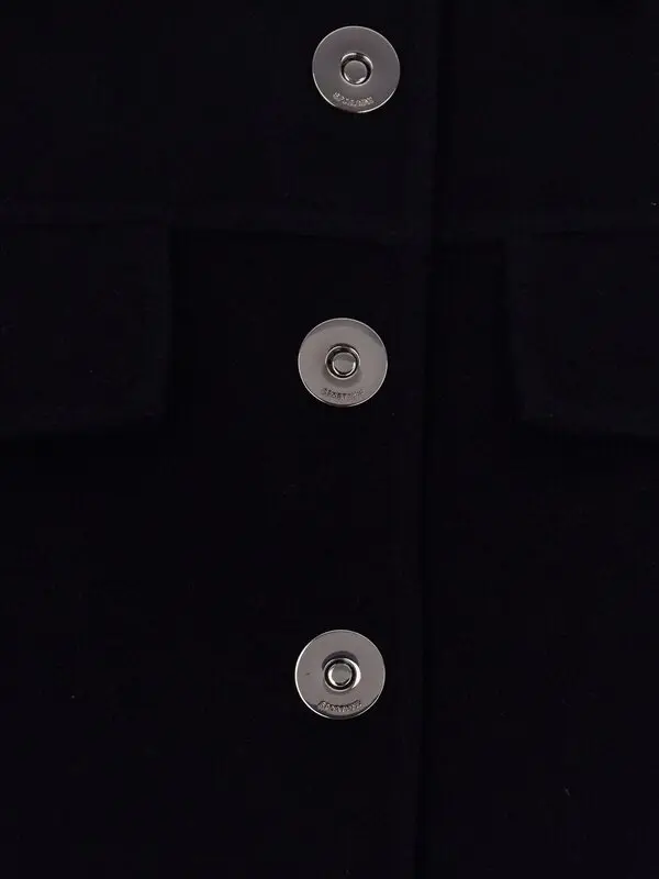 Sportmax Slim Fit Single-breasted Short Coat In Pure Virgin Wool