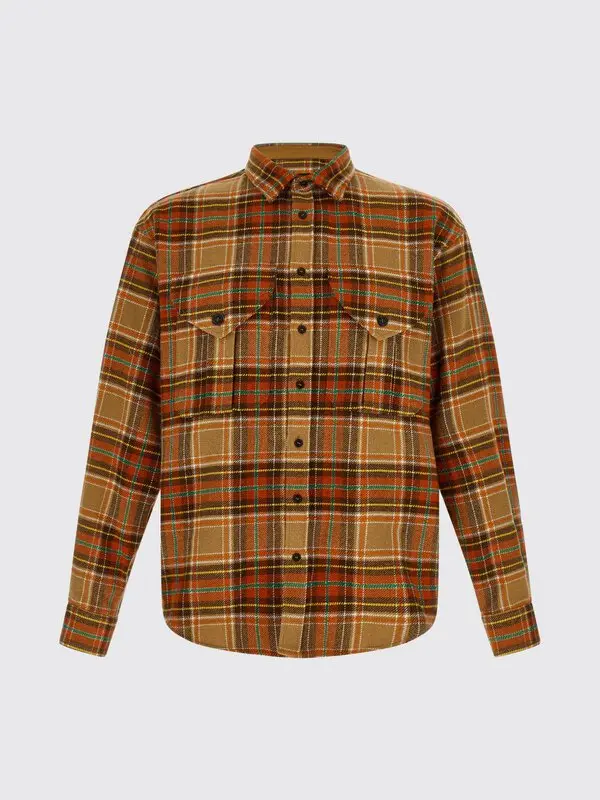 Dsquared2 Relaxed Fit Tartan Wool-blend Shirt With Flap Pockets