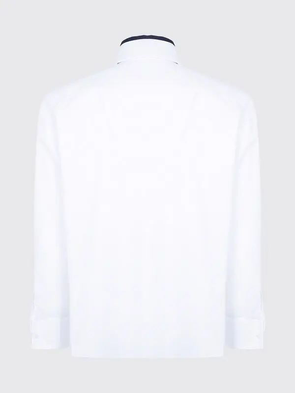 Sacai Slim Fit Classic Shirt In Cotton Blend With French Collar