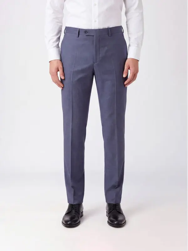 Incotex Slim Fit Chino Trousers In Pure Virgin Wool - Grey