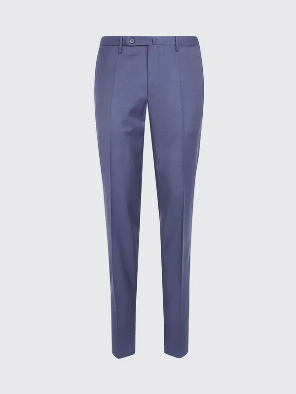 Incotex Slim Fit Chino Trousers In Pure Virgin Wool - Grey