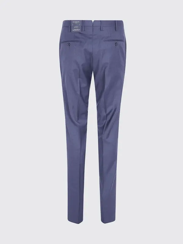 Incotex Slim Fit Chino Trousers In Pure Virgin Wool - Grey