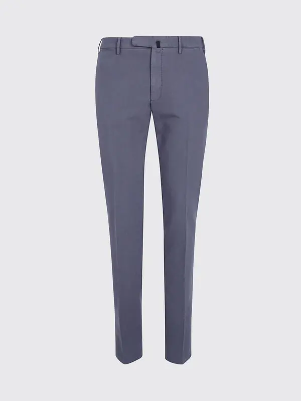 Incotex Slim Fit Stretch Cotton Chinos With Slant Pockets - Grey
