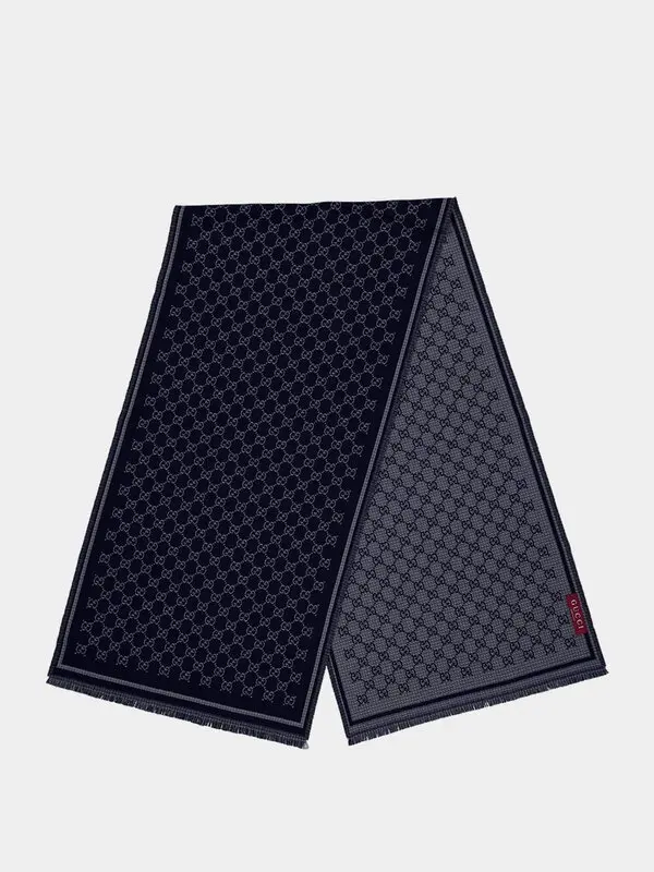 Gucci Lead Wool Scarf - Blue