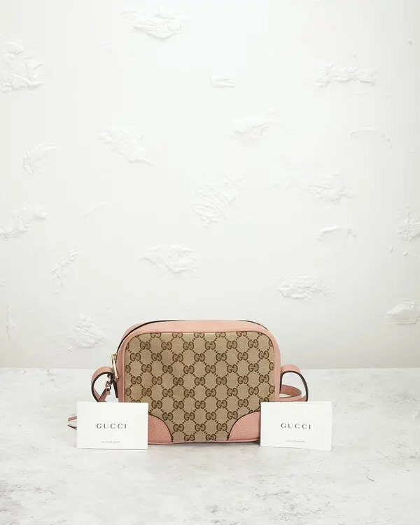 FWRD RENEW Gucci Mini Bree Messenger Bag - Pink