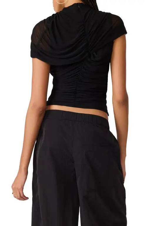 Steve Madden Kerry Mesh Top - Black