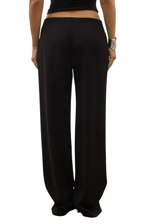 BAYSE Pietra Low Waist Wide Leg Trousers