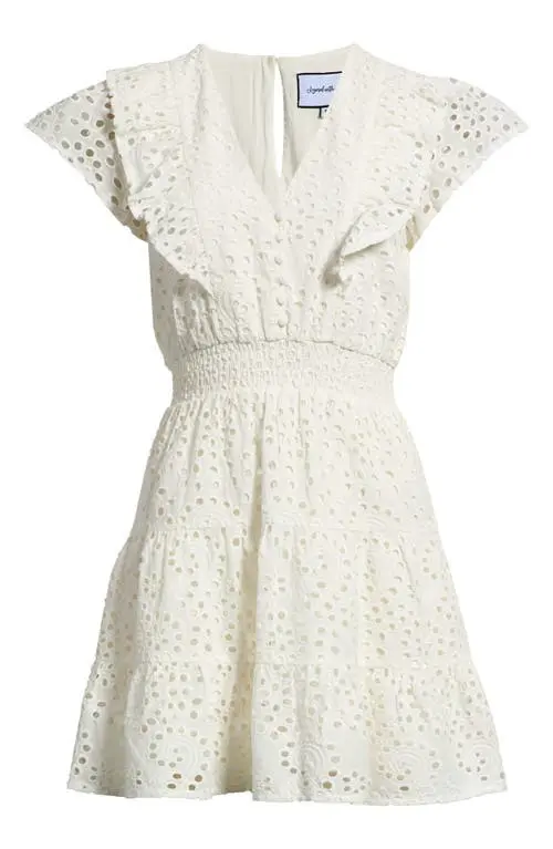 LAYERED WITH LOVE Lil Jane Eyelet Lace Minidress