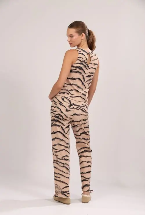 Las Surenas Pant Feline Denim