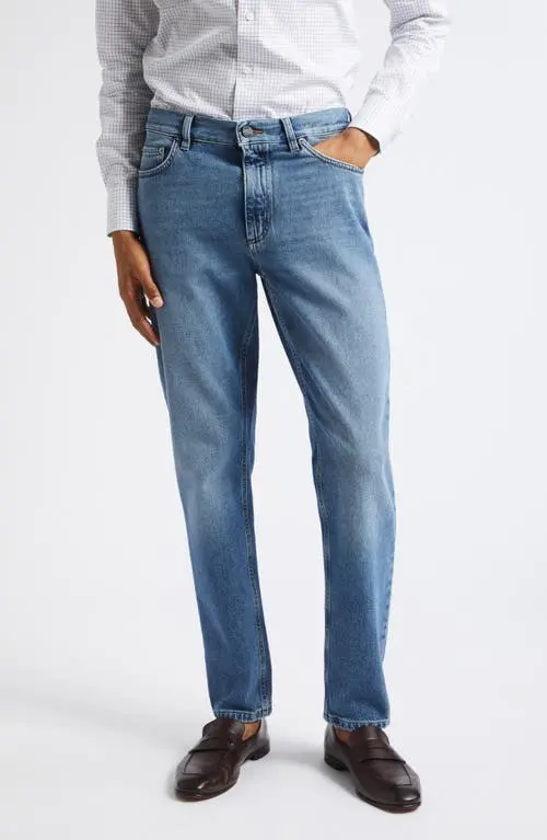 Zegna Cotton Roccia Straight Leg Jeans - Blue