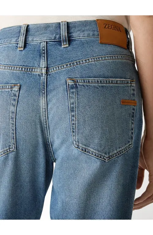 Zegna Cotton Straight Leg Jeans