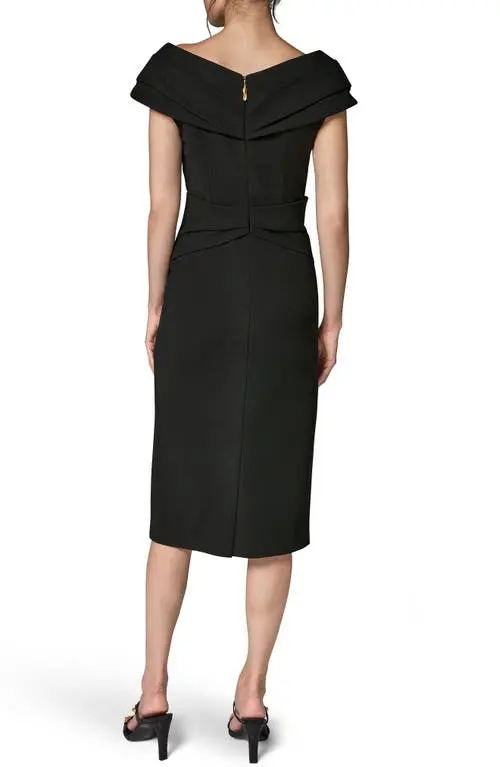 Donna Karan New York Hardware Waist Sheath Dress - Black