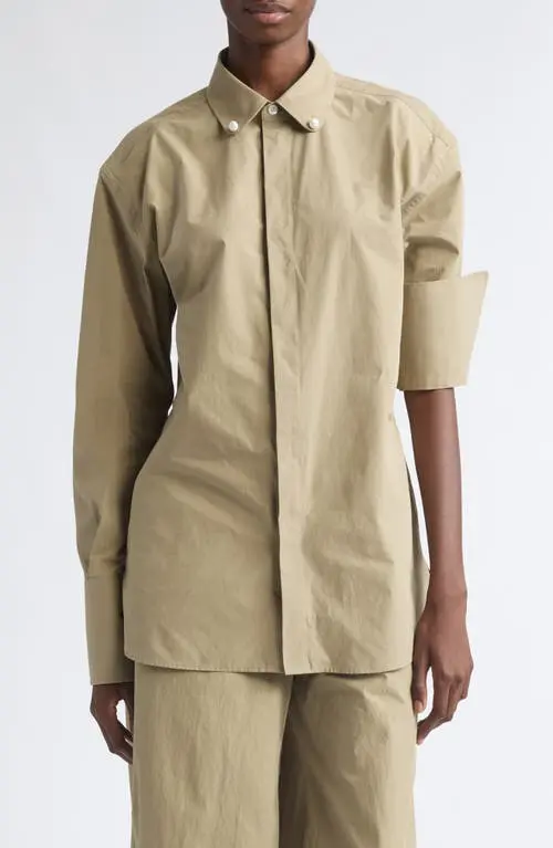 NACKIYE High Fidelity Asymmetric Cotton Shirt