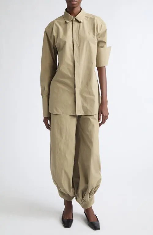 NACKIYE High Fidelity Asymmetric Cotton Shirt