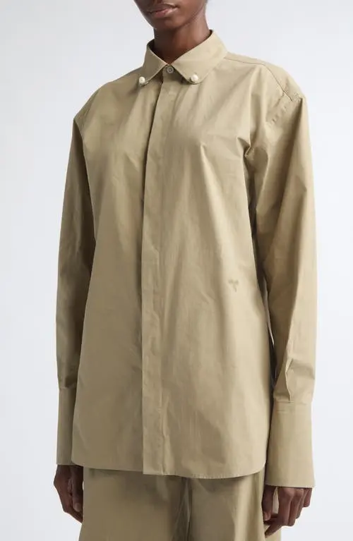 NACKIYE High Fidelity Asymmetric Cotton Shirt