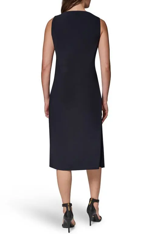 Donna Karan New York Hardware Waist Midi Dress