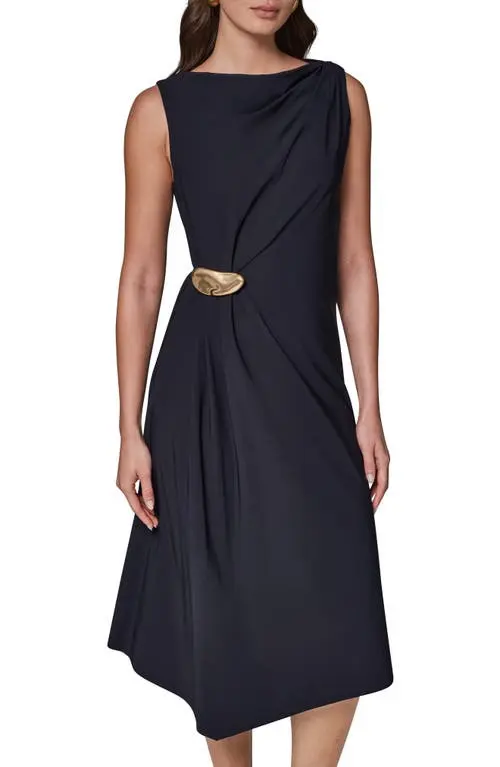 Donna Karan New York Hardware Waist Midi Dress
