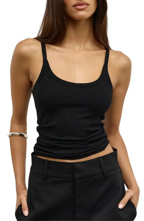BAYSE Jayla Scoop Neck Tank - Black
