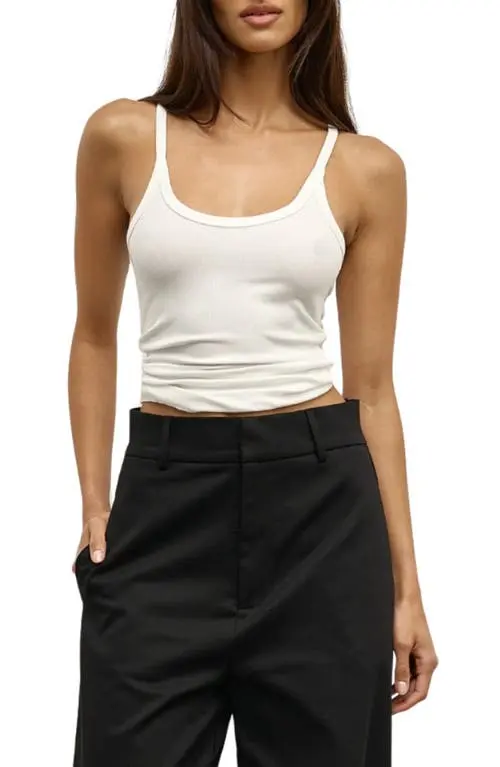 BAYSE Jayla Scoop Neck Tank - White