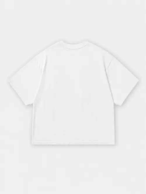 AELFRIC EDEN Heart Graphic Boxy Short Tee - White