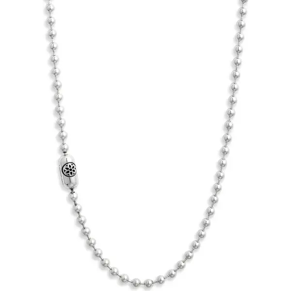 Good Art Hlywd Rosette Poplock Ball Chain Necklace