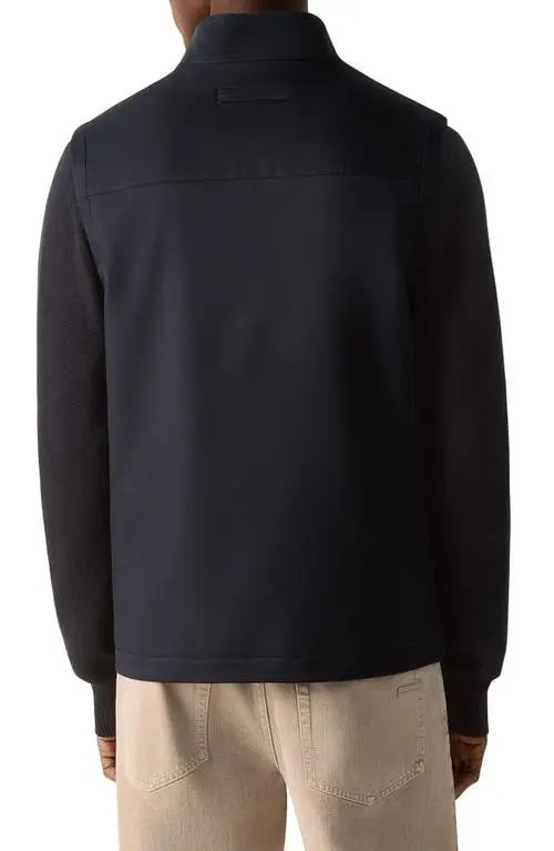 Zegna Button-front Vest - Navy Blue