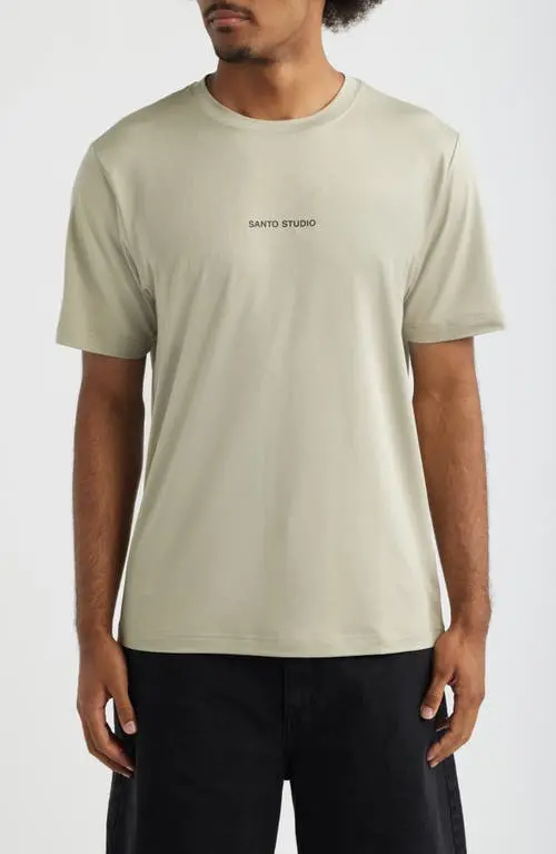 SANTO STUDIO Tempo Wordmark Tech T-shirt