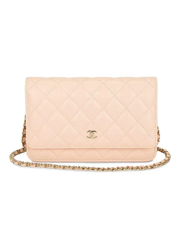 FWRD RENEW Chanel Calfskin Classic Wallet On Chain