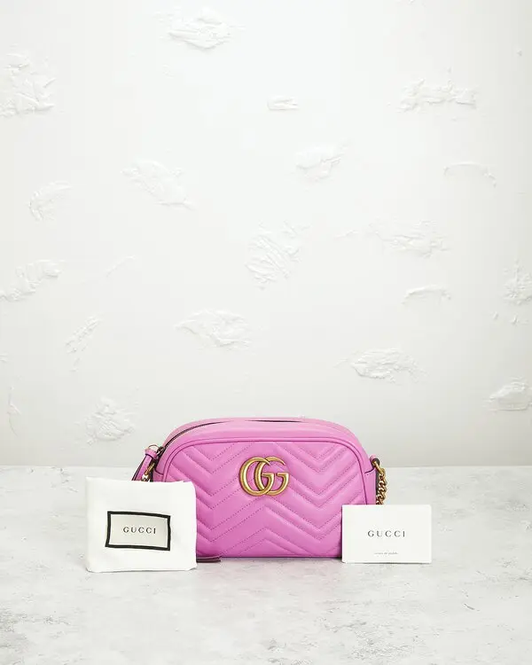 FWRD RENEW Gucci Gg Marmont Shoulder Bag - Candy Mousse
