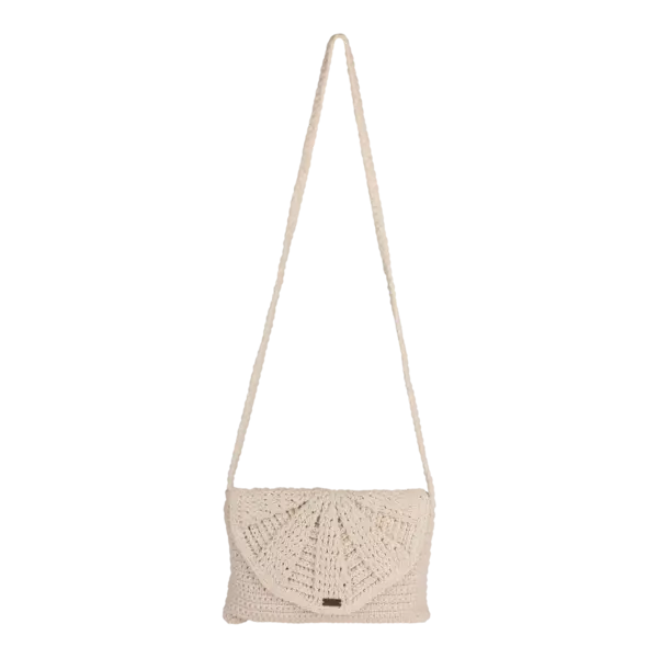 Roxy Chips And Guac Medium Crossbody Bag - Egret