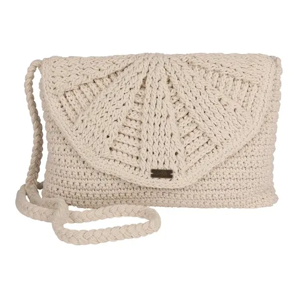 Roxy Chips And Guac Medium Crossbody Bag - Egret