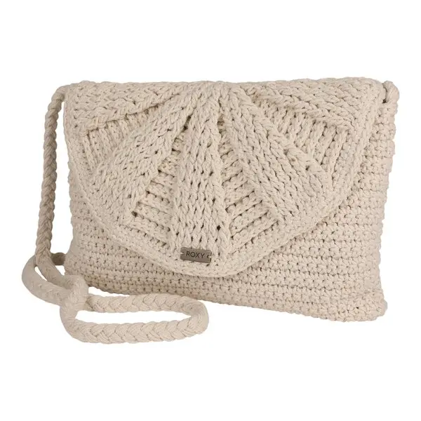 Roxy Chips And Guac Medium Crossbody Bag - Egret