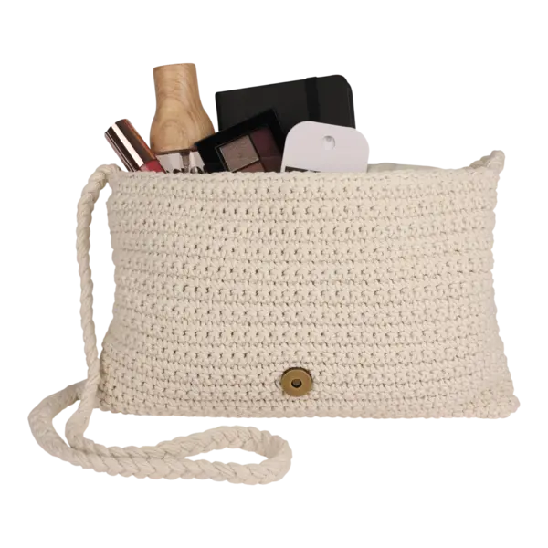 Roxy Chips And Guac Medium Crossbody Bag - Egret