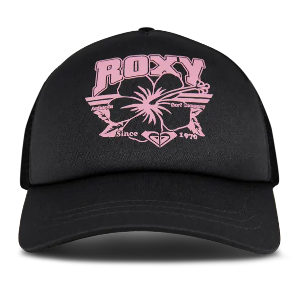 Roxy Trucker Cap With Printed Graphic - Anthracite