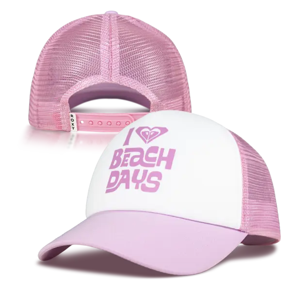 Roxy Trucker Cap With Printed Graphic - Lilac Sachet