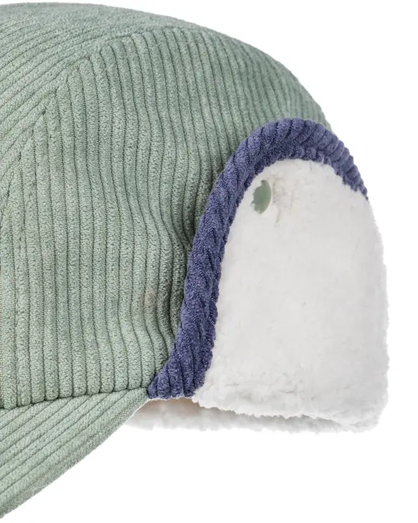 Roxy Chloe Kim Corduroy Cap With Sherpa Ear Flaps