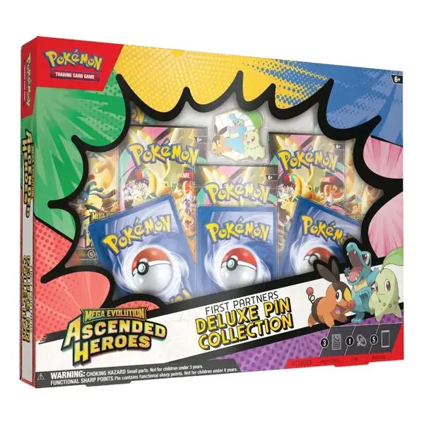POKEMON Ascended Heroes First Partners Deluxe Pin Collection Box - Multi-color